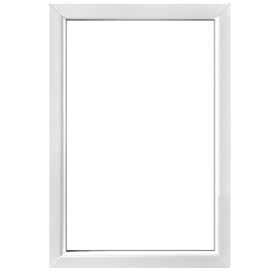 PVC VAST RAAM WIT H1000 X B500 - PVC Ramen & Deuren